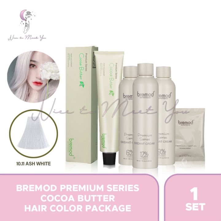 Bremod Premium Series Cocoa Butter Hair Color Package Hair Dye Set 10. ...
