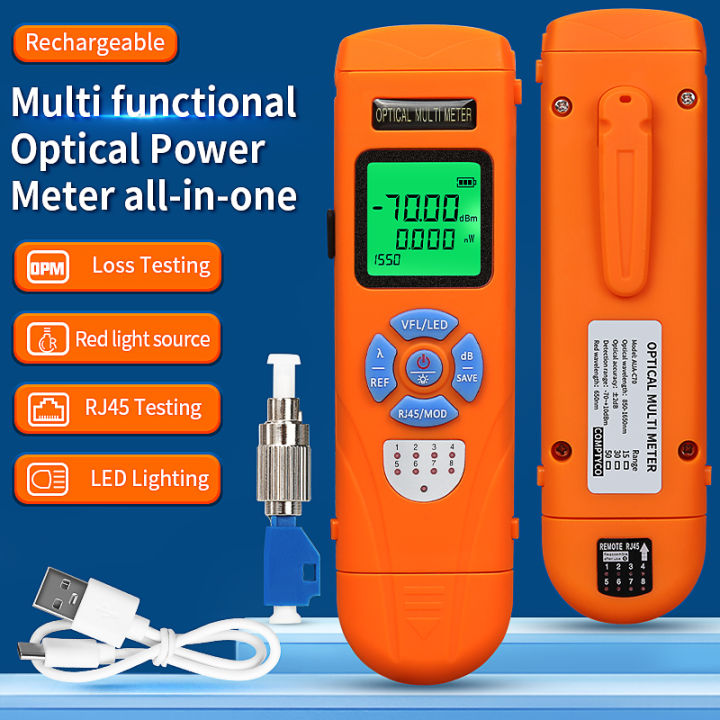 Portable lightweight optical power meter high accuracy rechargeable ...