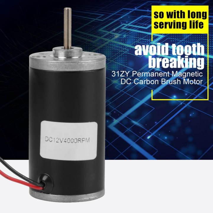 Permanent Magnet Motors 31ZY 12V 3500-8000RPM High Speed CW/CCW ...