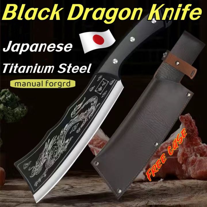 Black Dragon Knife Japanese Titanium Steel Version kitchen knife ...