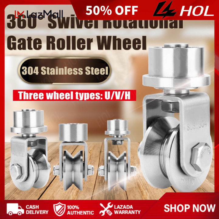 HOL Floor Rail Roller Rotation Sliding Door Roller Door Hardware ...