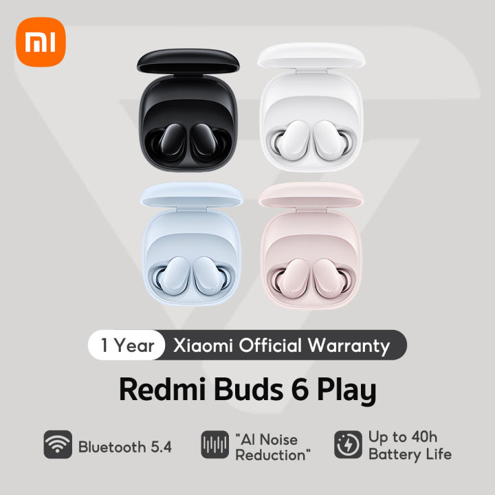 Xiaomi Redmi Buds 6 Play AI Noise Reduction Up To 36 Hours Of All-day ...