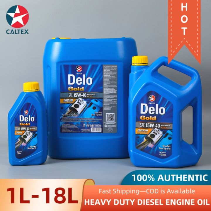 Engine oil Caltex Delo MGX Gold SAE 15W-40 4 Liters Fully Synthetic Heavy duty diesel engine oil ...