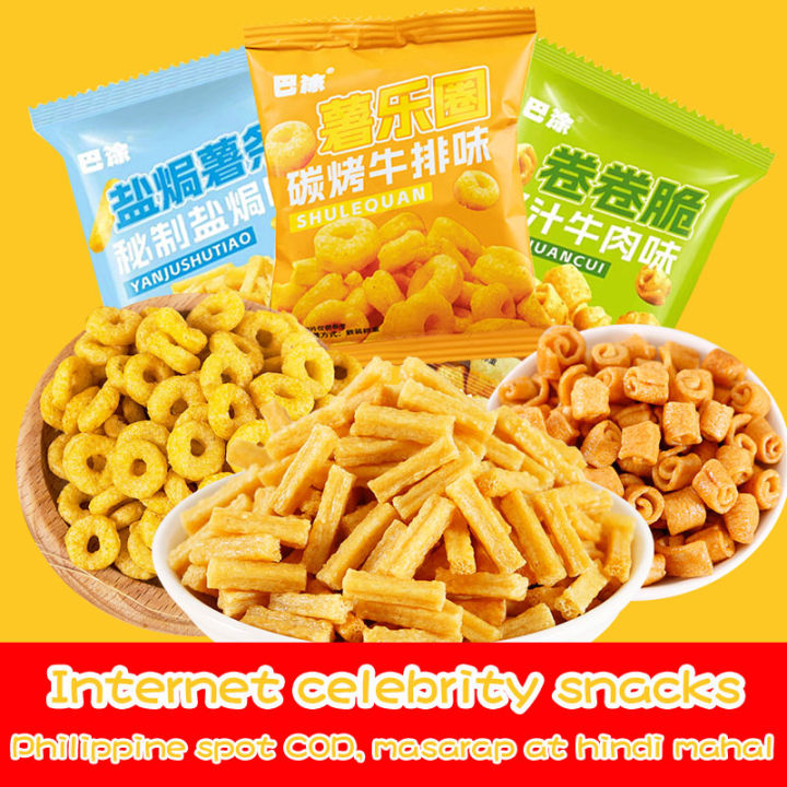 Chips fries Chichirya ng Pinoy Assorted(Three flavor)Snackers Nachos ...