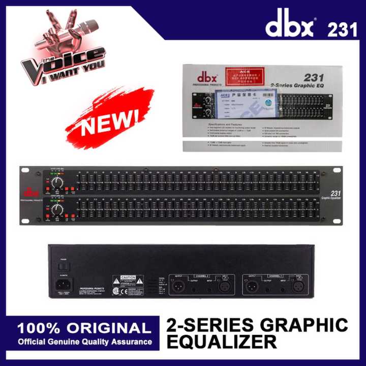 DBX 231 Dual Channel 31-Band 2 -Series Graphic Equalizer | Lazada PH