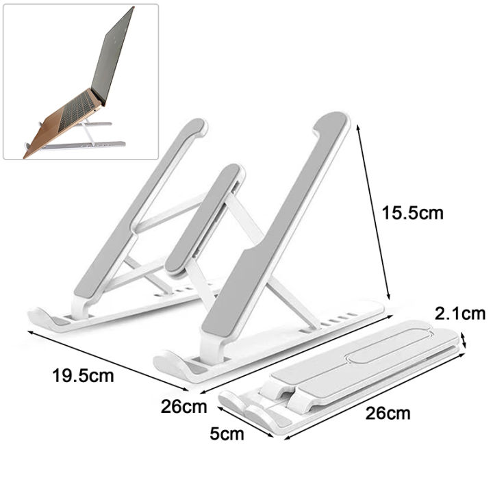Graceful Portable Adjustable Notebook Tablet Holder Laptop Stand ...