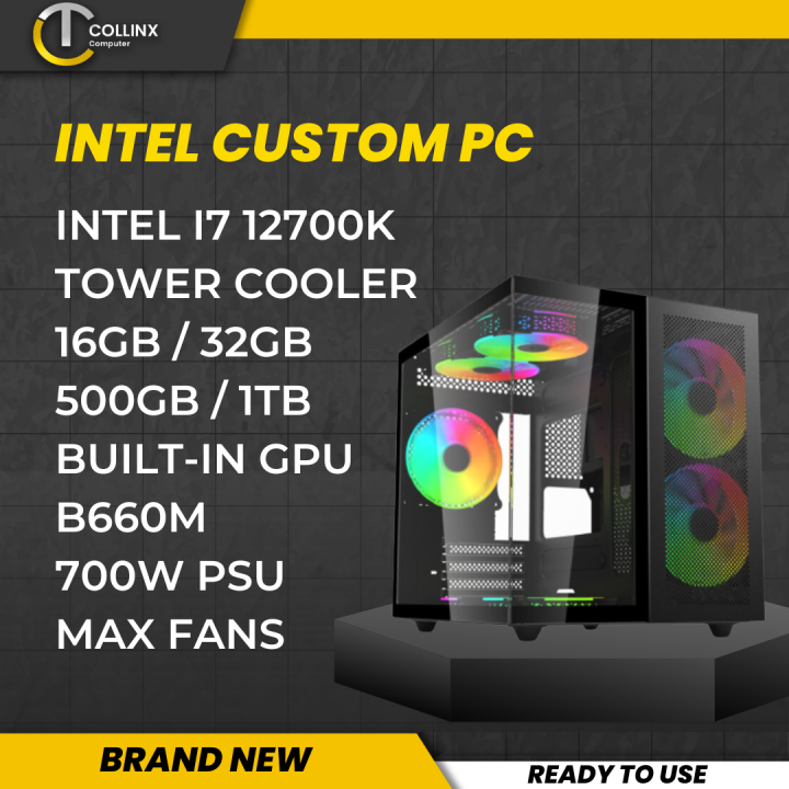 [ GAMING PC BUILD - PANTHER ] Intel Core i7 12700K 12th Gen CPU Desktop ...