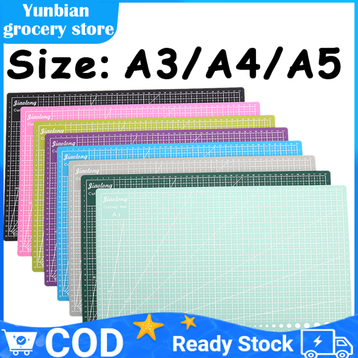 A3 /A4 /A5 PVC Cutting Mat Set Double-sided Self-healing Cutting Mat ...