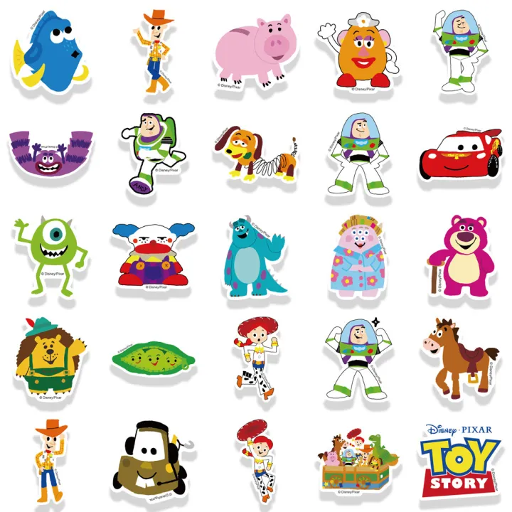 50 ToyStory stickers Buzz Lightyear Toy Story peripheral mobile phone ...