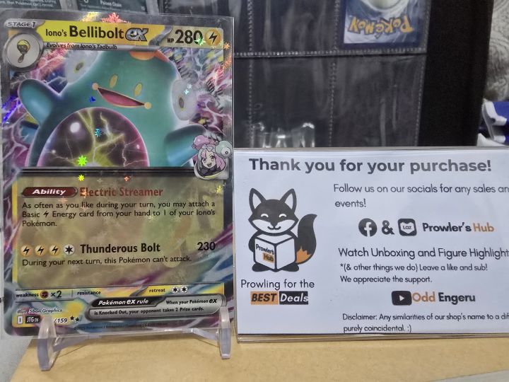 [JTG] Iono's Bellibolt ex - 053/159 - Journey Together - Pokemon Card ...
