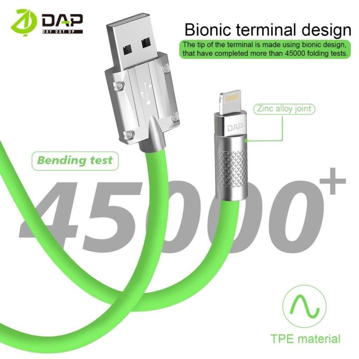 DAP Kabel Data Lightning / iPhone 100cm Fast Charging 2.4A DFL100 ...