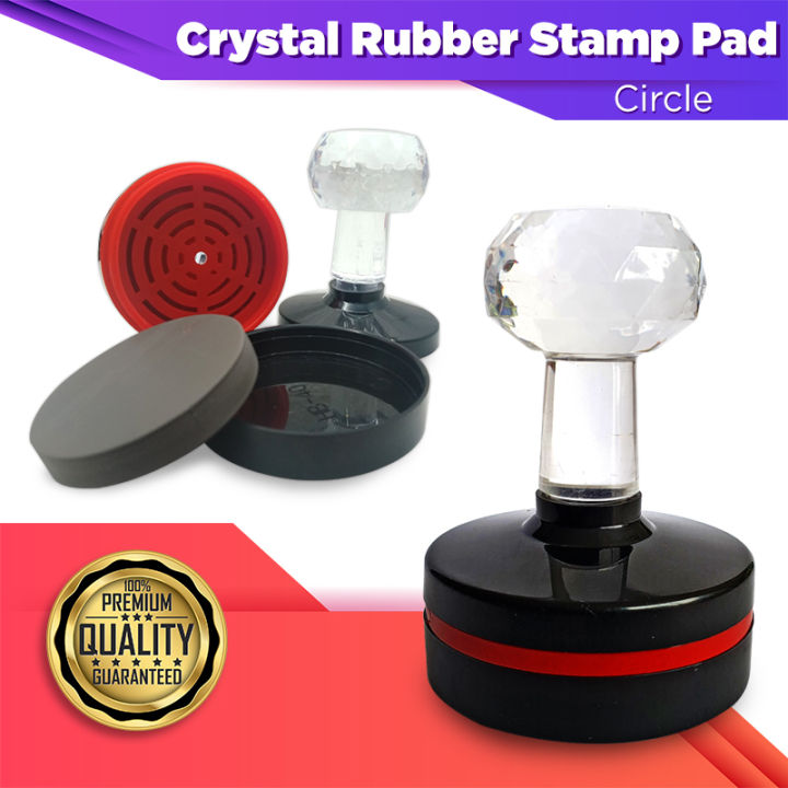 Print Digital Circle Printable Photosensitive Crystal Rubber Stamp Pad ...