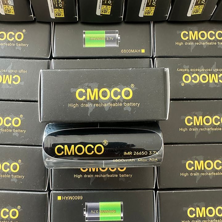 CMOCO 26650 Rechargeable Li-ion Battery 3.7V -4.2V 6800mah 70A for ...