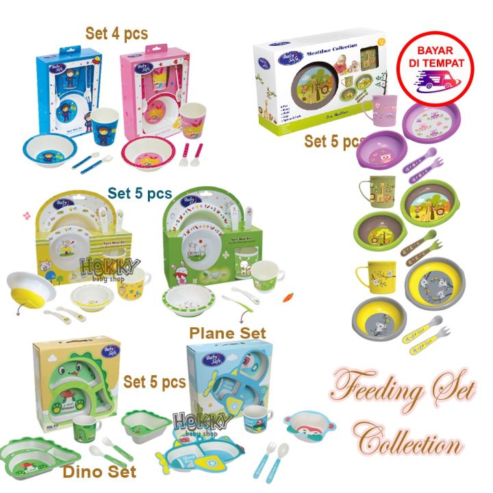 Baby Safe Mealtime Collection Feeding Set Peralatan Alat Makan Set ...