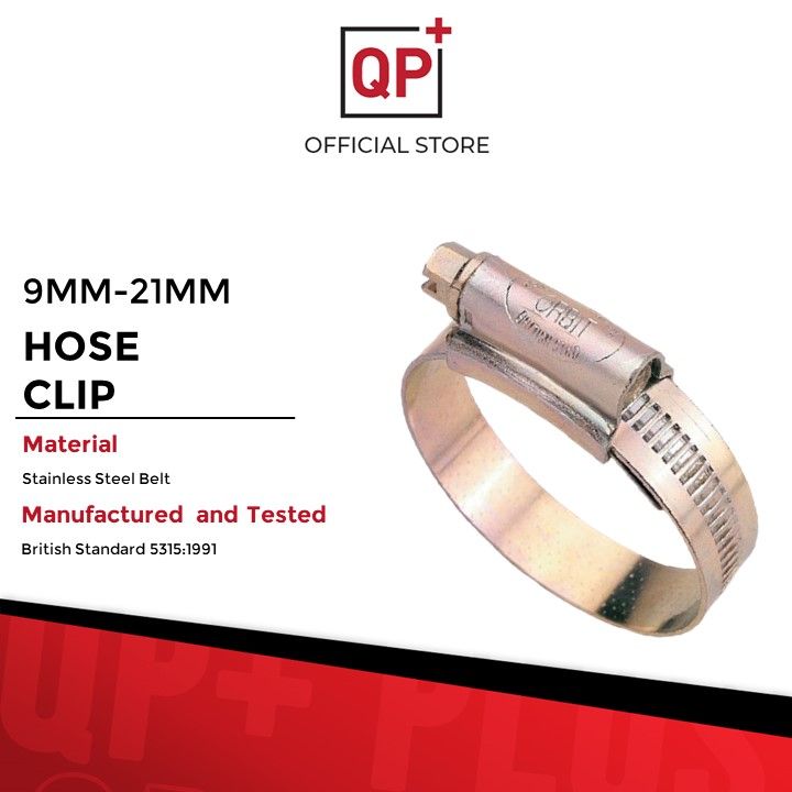 ORBIT PREMIUM ADJUSTABLE GAS HOSE CLIPS/CLAMPS GAS CLIP (9-21MM) | Lazada