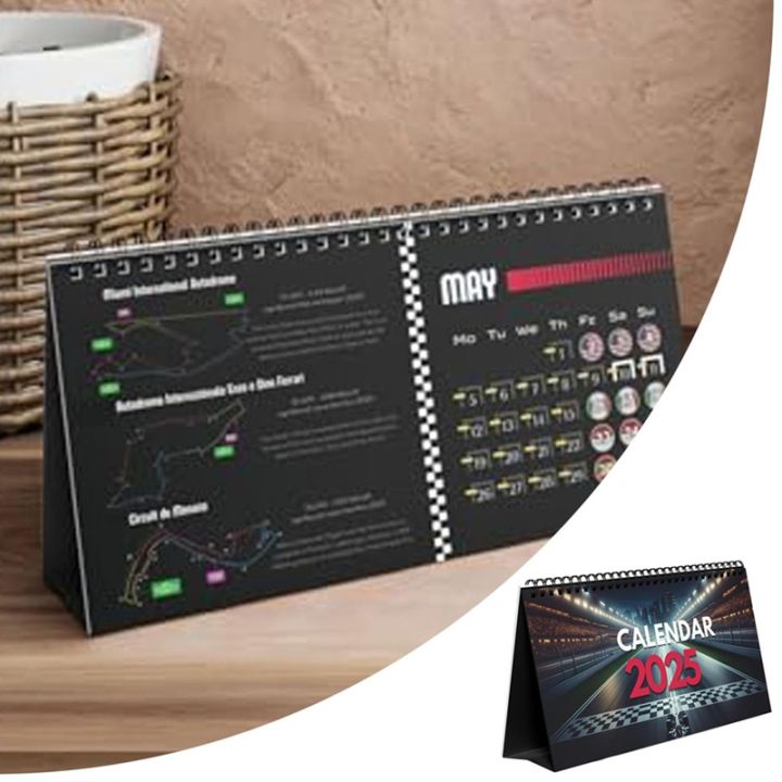 2025 Desktop Calendar for Formula Racing Fan 2025 Desktop Calendar ...