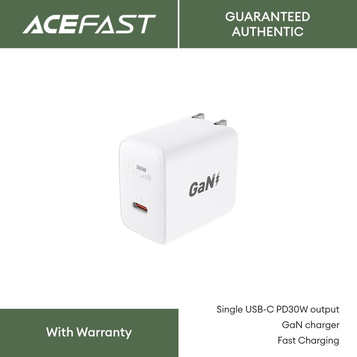 Acefast A23 Fast Charge Gan Wall Charger 30W | Lazada PH