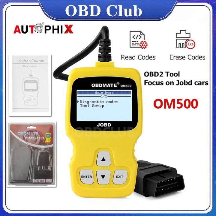AUTOPHIX OM500 JOBD Scanner For Japanese Car 12V 16 Pin OBD2 EOBD Diagnostics Tool Engine Check ...
