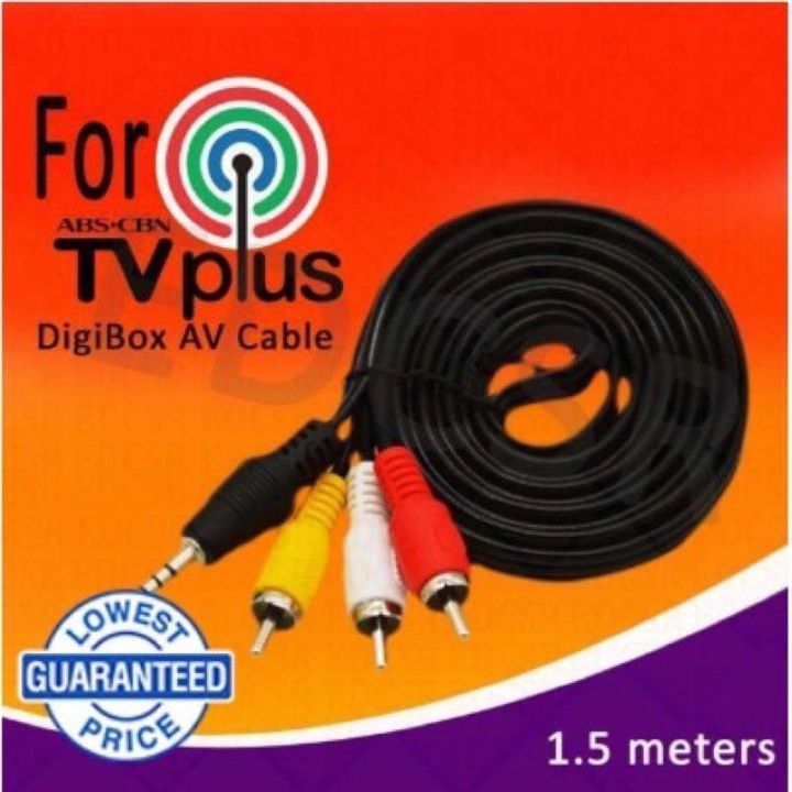 3x1 TV PLUS jack TVbox AV cable wire 1.5m | Lazada PH
