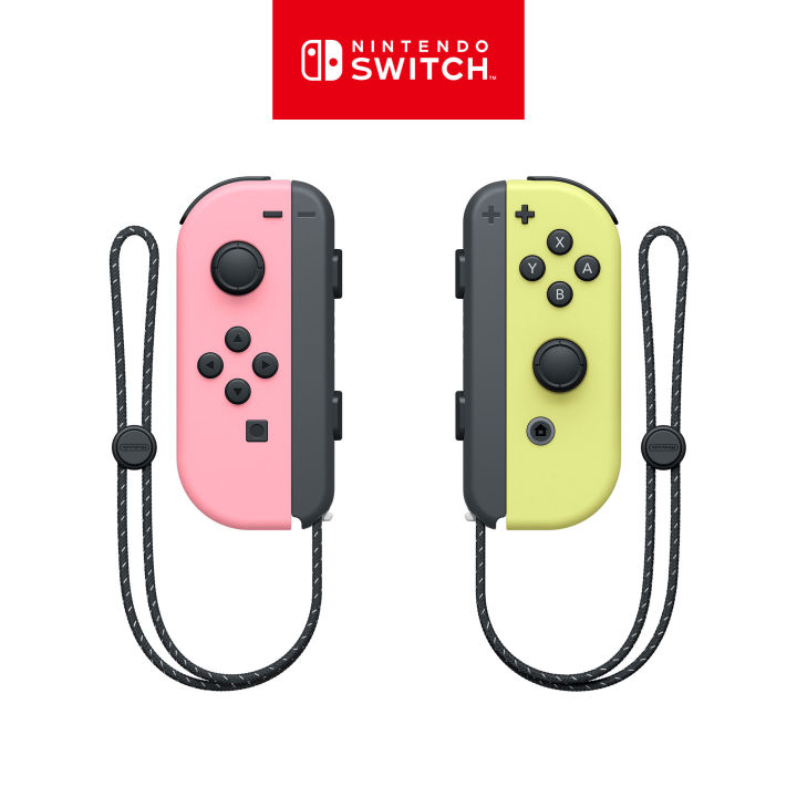 [Nintendo Official Store] Joy-Con (L) Pastel Pink + (R) Pastel Yellow ...