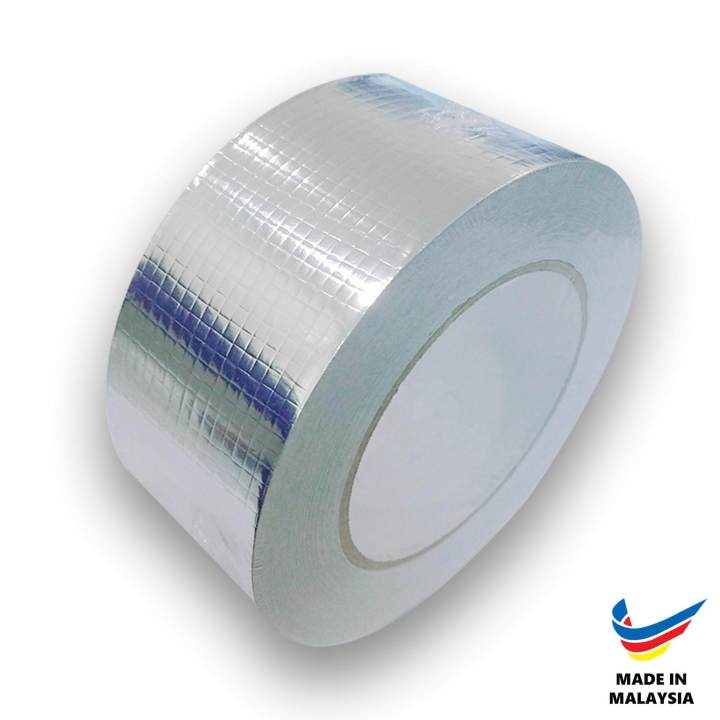 Aluminium Foil Tape Reinforced by Woven Fabric (50mm x 30m/75mm x 30m) 铝箔耐高温胶带 胶带 | Lazada