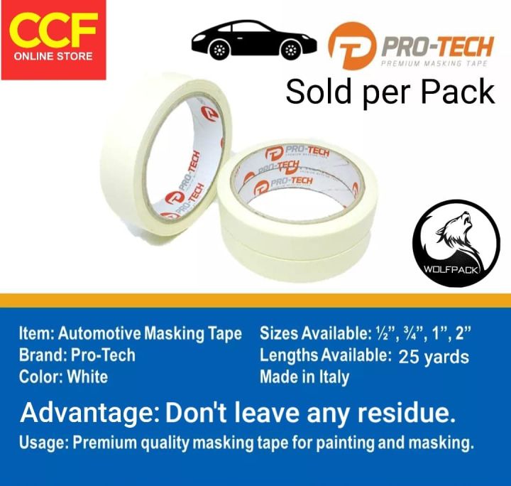 Masking Tape 1/2 inch 24 pcs per pack Protech | Lazada PH
