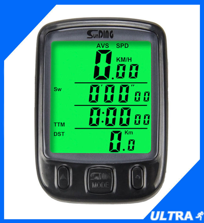 Bicycle Computer LED Speedometer Odometer Stopwatch Tachometer ...