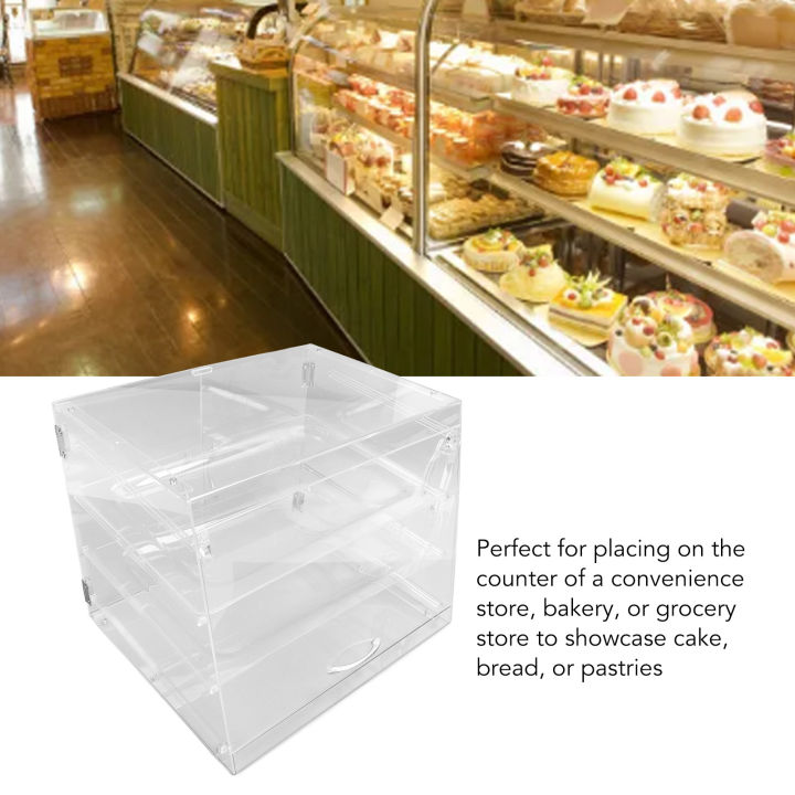 Cake Bread Showcase Bakery Display Case Acrylic for Store | Lazada PH