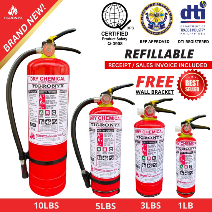 Fire Extinguisher ABC Dry Chemical 1LB 3LBS 5LBS 10LBS | Lazada PH