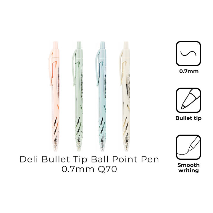 Deli Q70 Bullet Tip Ball Point Pen 0.7mm 1PC | Lazada PH