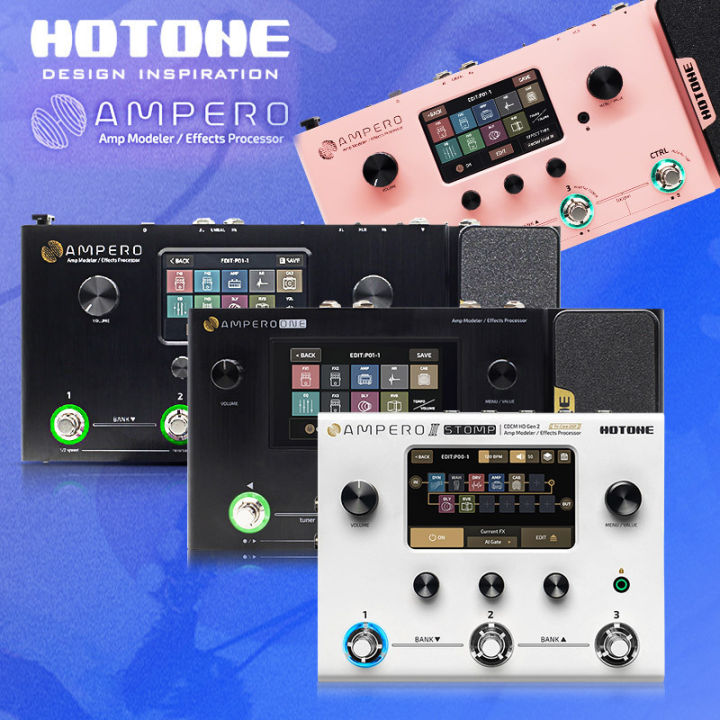 Hotone Ampero one Stomp II Electric Guitar Multi Effects Device 2 Dai ...