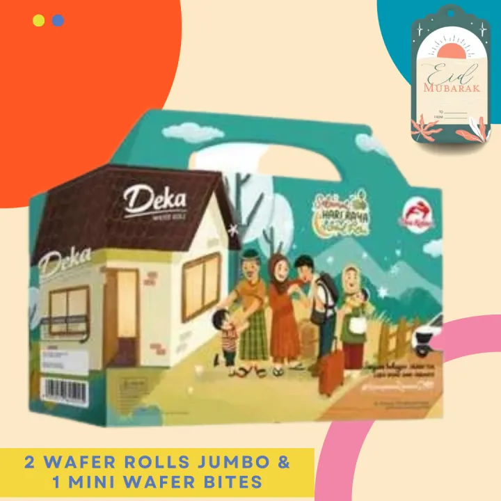 DEKA WAFER ROLLS JUMBO edisi Idul Fitri Paket Hampers Free Kartu Ucapan ...