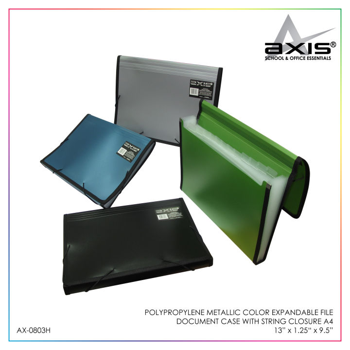 Expandable Document Case Metallic Color A4 Short File Folder With ...