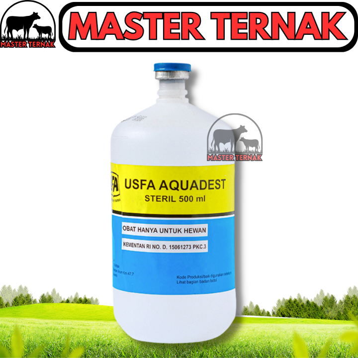 USFA AQUADEST 500ml - Aquades Air Steril | Lazada Indonesia