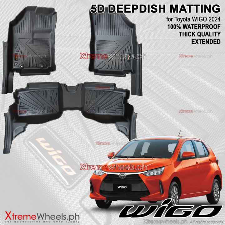 Toyota Wigo 2024 5D Diamond Textured Side Super Extended Deep Dish ...