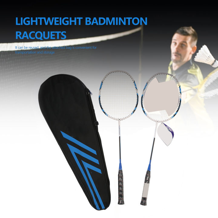Badminton Racquets Set Badminton Rackets Set Firm Stable Lightweight ...