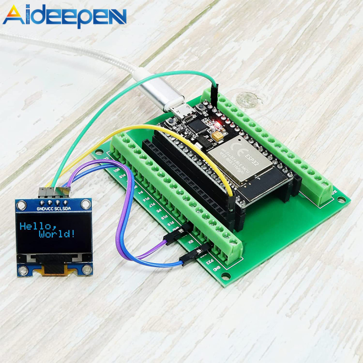 Aideepen Esp32 Expansion Board Wireless Wifi Bt 2 In 1 Dual Core Cpu Low Power Consumption