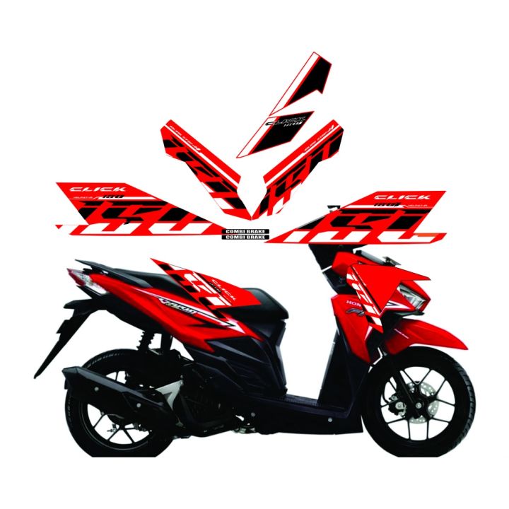 HONDA CLICK 150 V1 STOCK DECALS + | Lazada PH