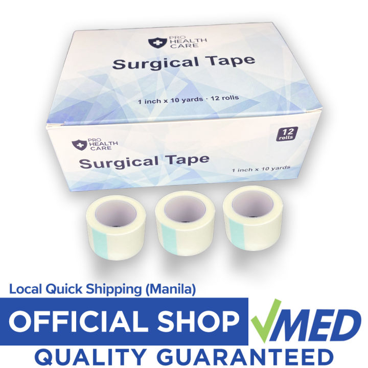 VMED Prohealthcare Surgical Tape (1 inch) (1 Box/12 Pieces) | Lazada PH