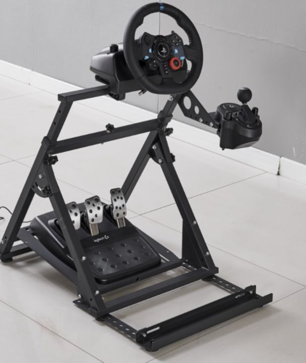 Folding Racing Simulator Support Racing Chair Wheel Slot Computer Chair ...