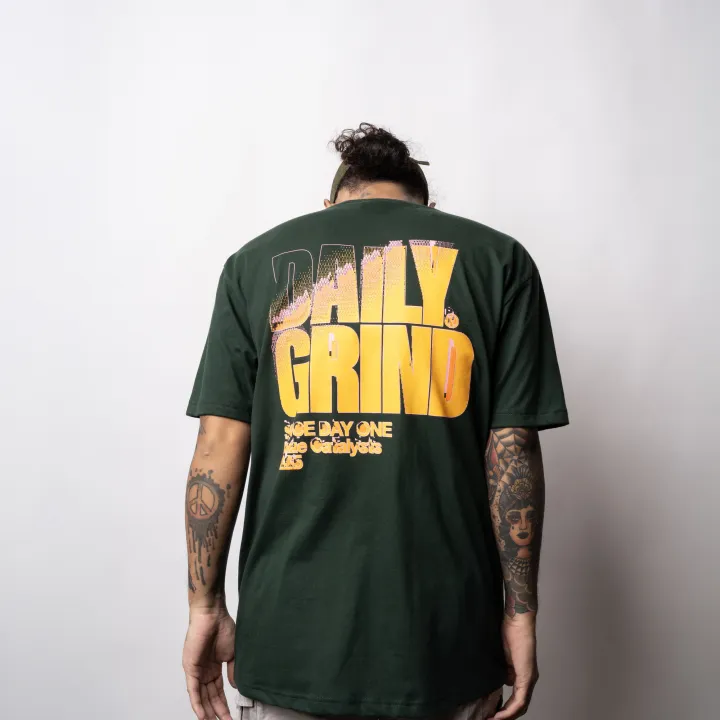 DAILY GRIND BLAZE DISPLAY TSHIRT MOSS GREEN | Lazada PH