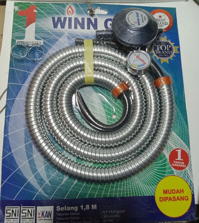 Selang Paket Kompor Gas Winn Gas Meteran W298 / Selang Kompor Gas ...