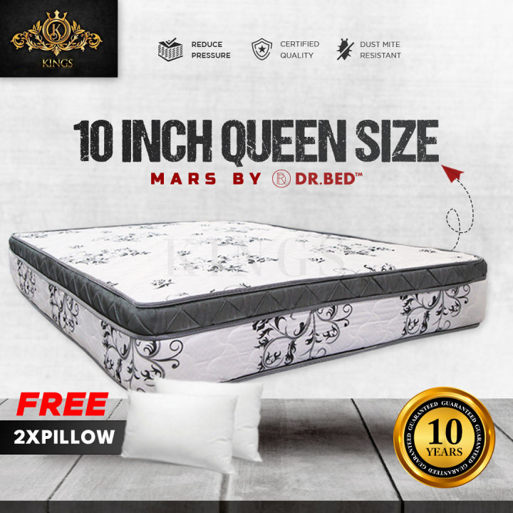 (Free Pillow)Queens Mattress Chiropractic Spring 10 INCH Tilam Single ...