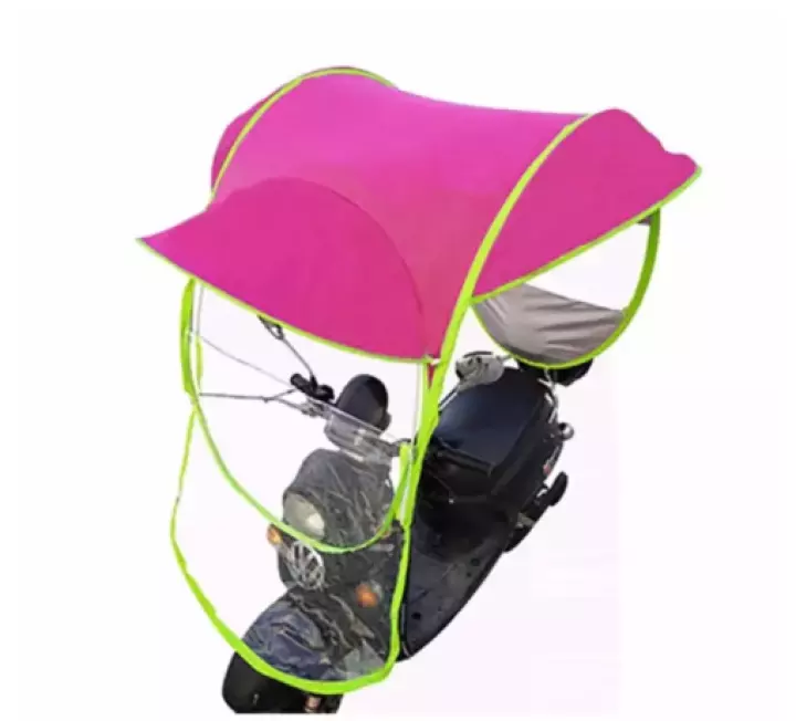 Motorcycle Bike E-Bike Canopy Umbrella Cover (Pink) | Lazada PH