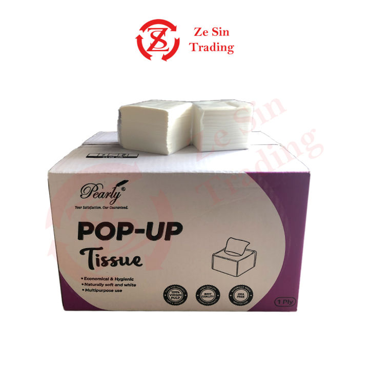 HBT Pop Up Tissue/ Hygiene Bathroom Tissue 1ply (36 packs x 460 sheets ...