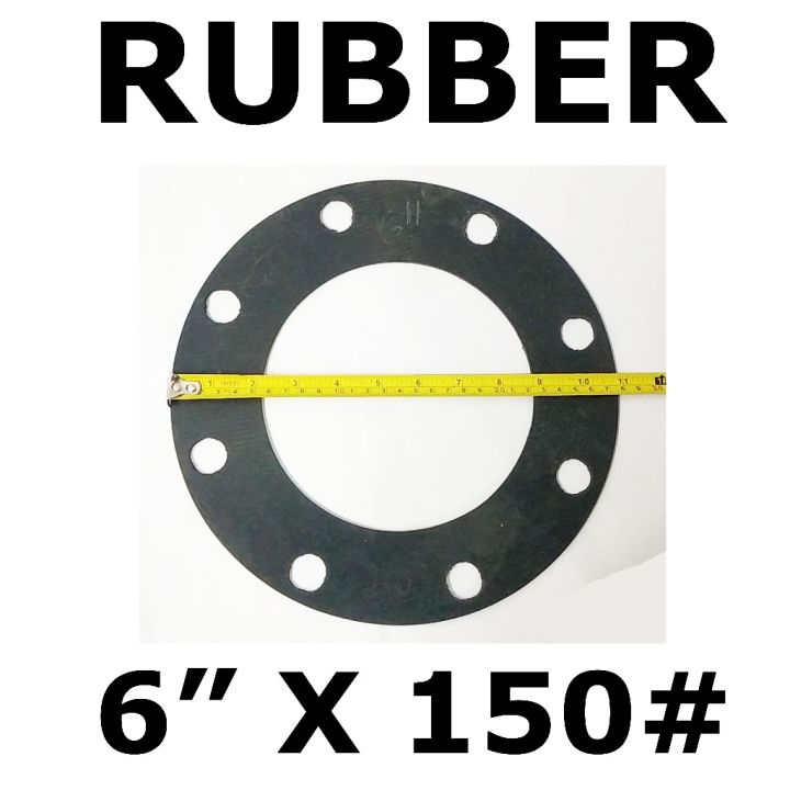 RUBBER GASKET FOR SLIP ON FLANGE 6 X 150# ASTM 150 ...