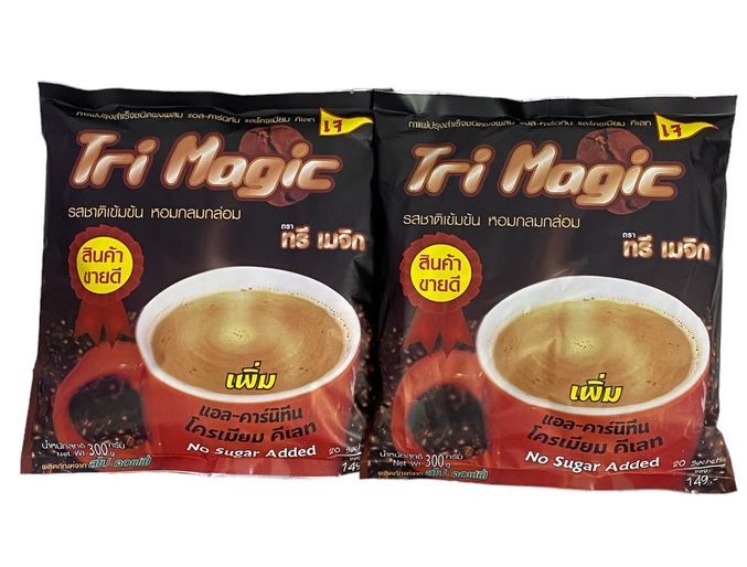 กาแฟ เจ Tri Magic กาแฟปรุงสำเร็จชนิดผง 300g 1แพคใหญ่/บรรจุจำนวน 20 ซอง ...