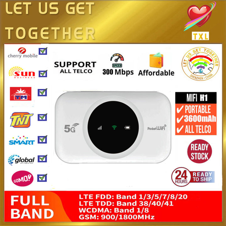4G LTE Modem H1 2023 Pocket WiFi Router Portable WiFi Modem Router ...