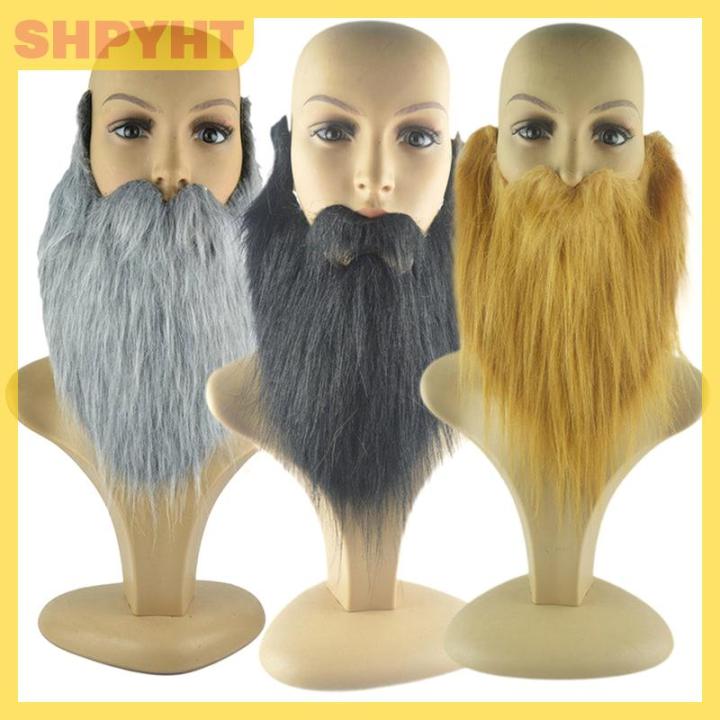 SHPYHT DIY Fancy Dress Beard Long Fluff Beards Cosplay Costume Props ...