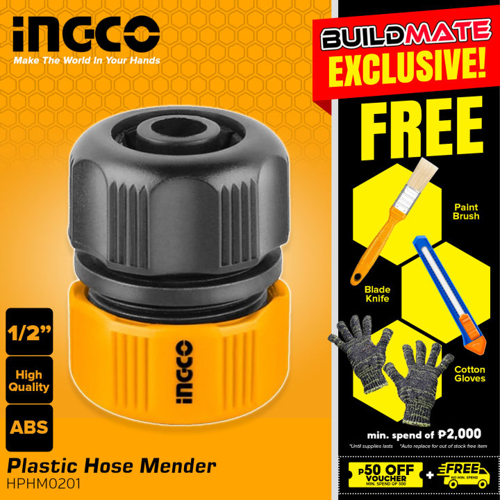 INGCO 1/2" Plastic Hose Mender HPHM0201 •BUILDMATE• IHT | Lazada PH